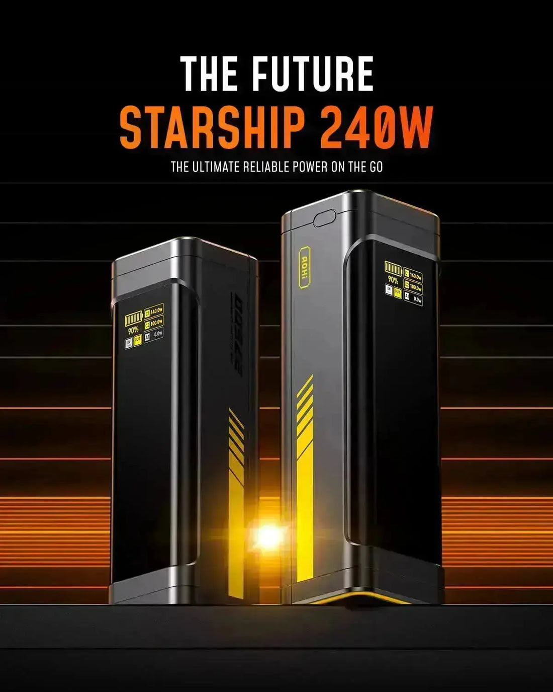 [Discount Price$109 ]AOHI The Future Starship 240W 27,600mAh LED