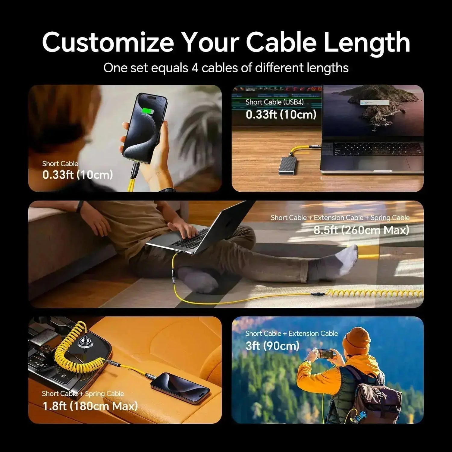 AOHI The Future PRO Creative Power Cable Set with Starship 2-in-1 4000