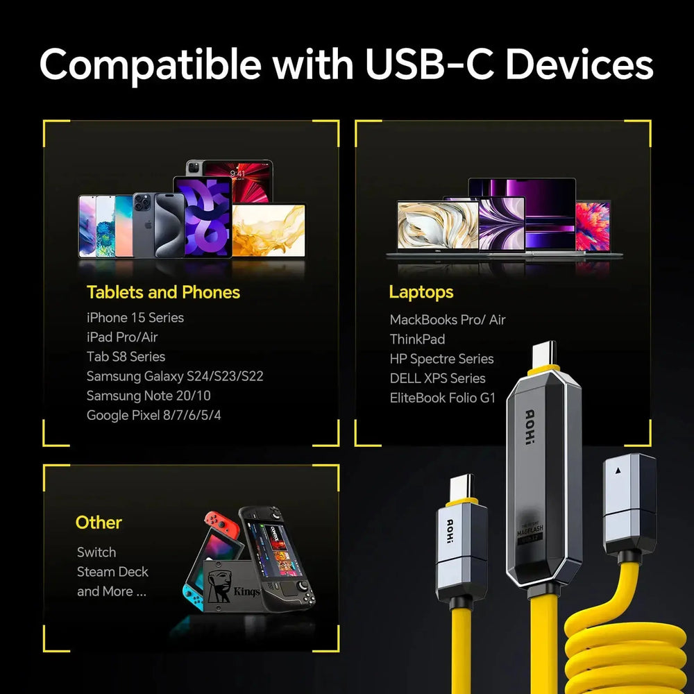 [NEW] AOHI The Future Magflash 2-in-1 Charging & Data Storage Cable Se