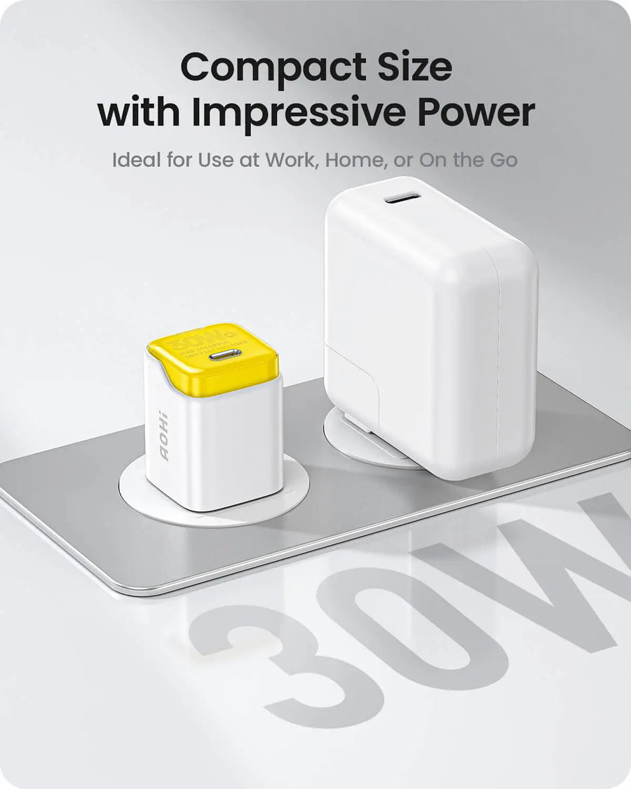 AOHI Magcolorful 30W Magnetic Replaceable Foldable GaN+ Fast Charger